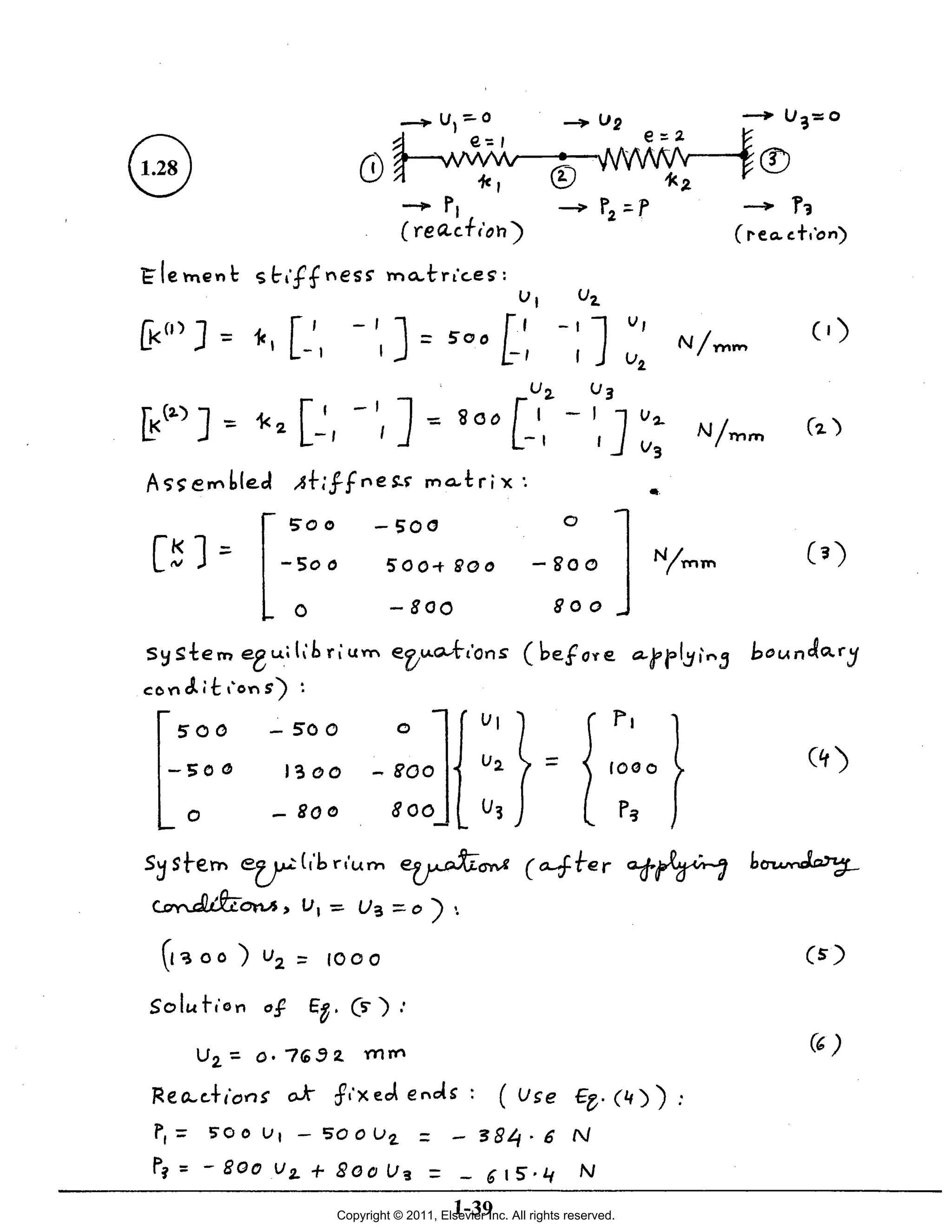 Solution Manual For The Finite Element Method In Engineering Fifth