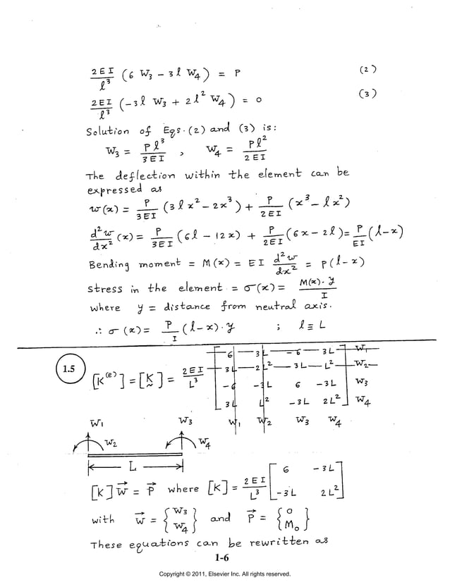 Solution manual for the finite element method in engineering, fifth ...