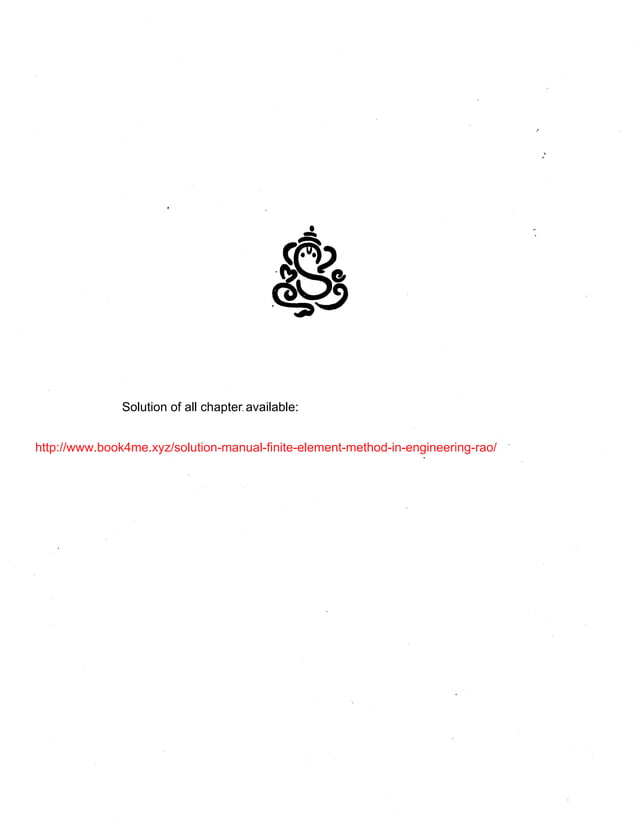 Solution Manual For The Finite Element Method In Engineering Fifth