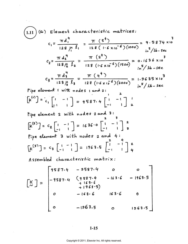 Solution Manual For The Finite Element Method In Engineering Fifth