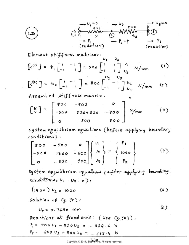 Solution manual for the finite element method in engineering, fifth edition singiresu s. rao | PDF