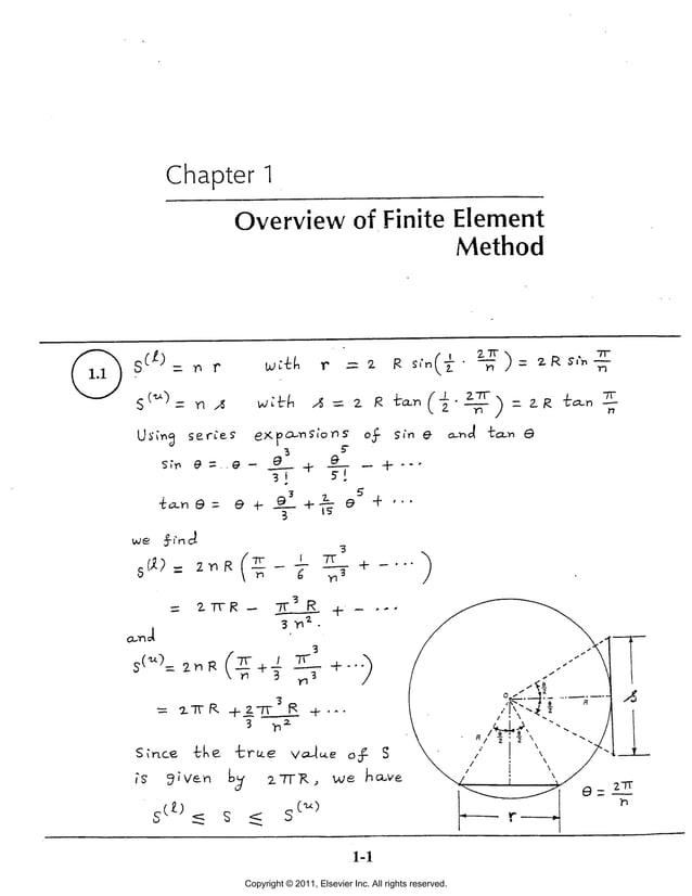 Solution Manual For The Finite Element Method In Engineering Fifth