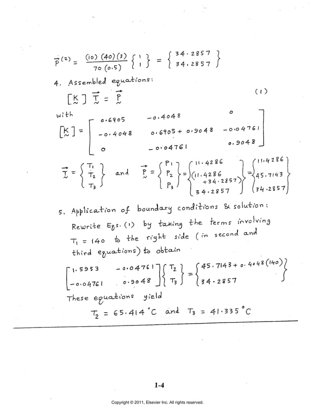 Solution Manual For The Finite Element Method In Engineering Fifth