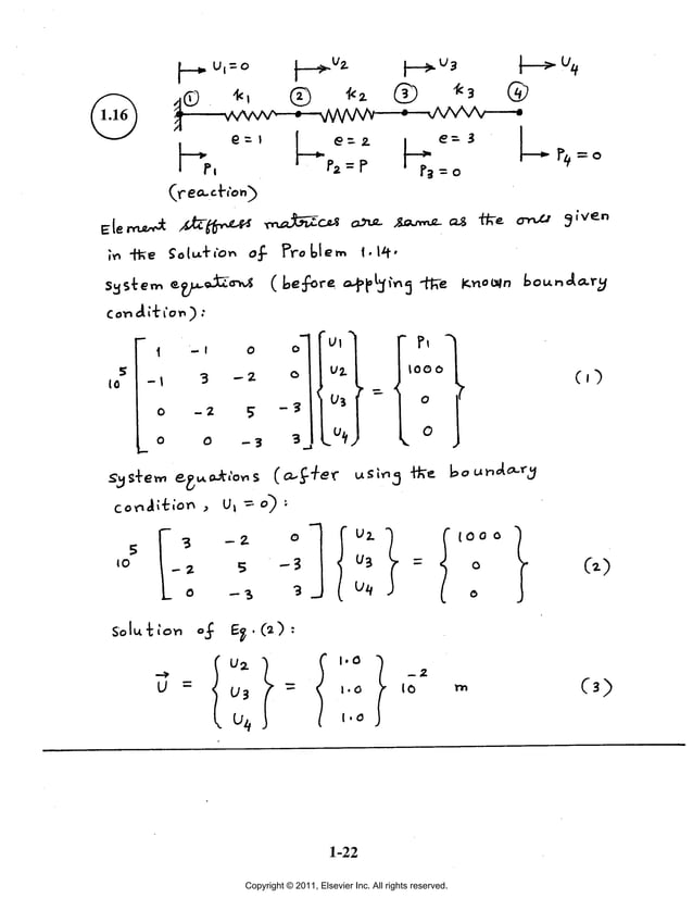 Solution Manual For The Finite Element Method In Engineering Fifth