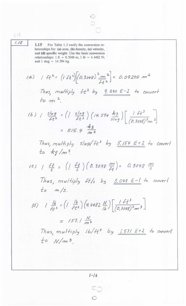 Solution manual fundamentals of fluid mechanics, 6th edition by munson (2009) | PDF