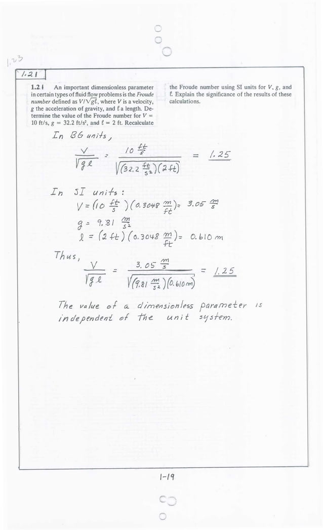 Solution manual fundamentals of fluid mechanics, 6th edition by munson (2009) | PDF