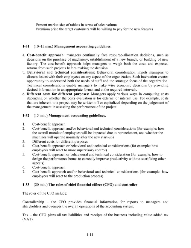 Solution Manual Horngren's Cost Accounting 17th Global Edition by Datar & Rajan.pdf | Business ...