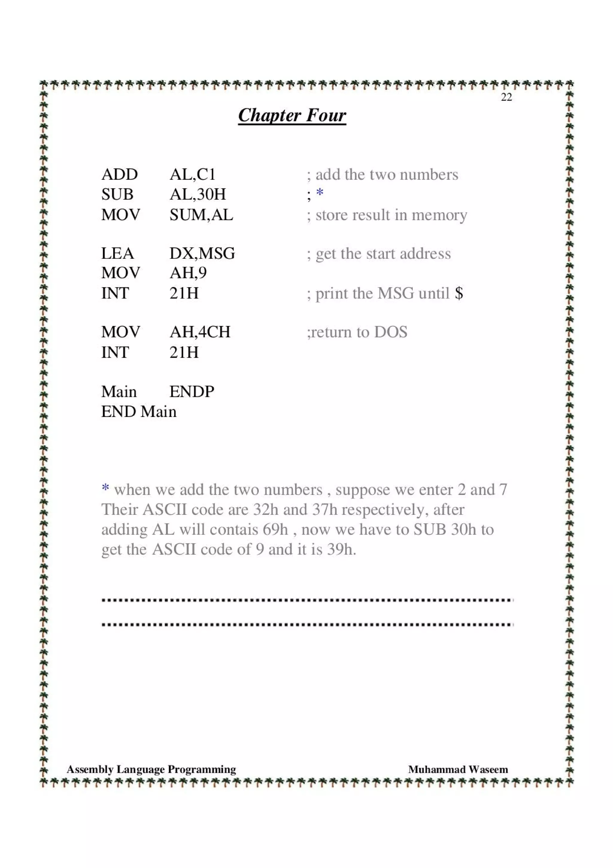 Solution manual of assembly language programming and organization of ...