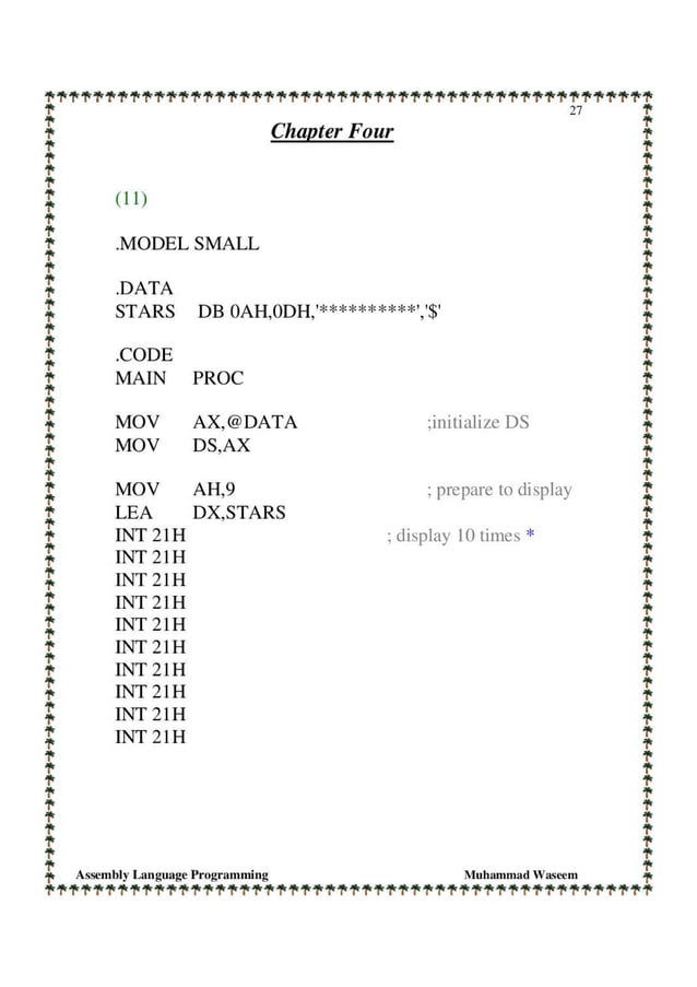 Solution manual of assembly language programming and organization of ...