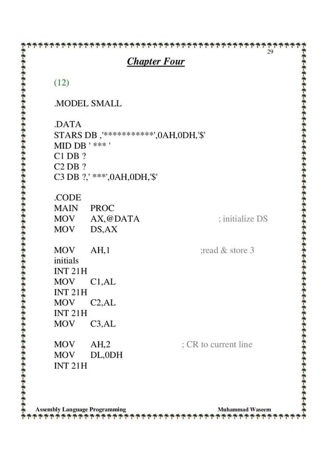 Solution manual of assembly language programming and organization of ...