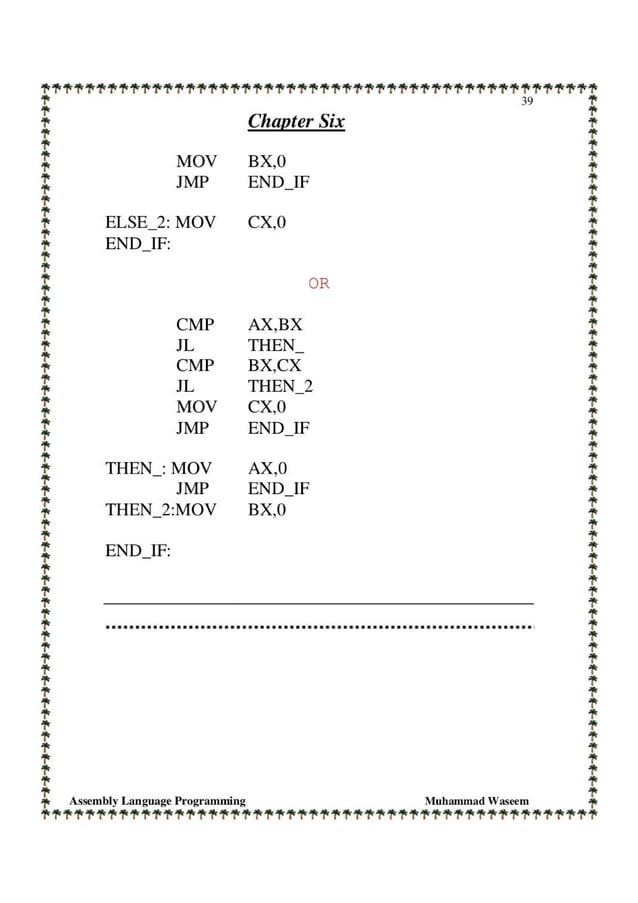 Solution Manual Of Assembly Language Programming And Organization Of The Ibm Pc By Ytha Y Yu