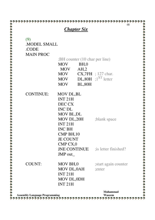 Solution Manual Of Assembly Language Programming And Organization Of The Ibm Pc By Ytha Y Yu