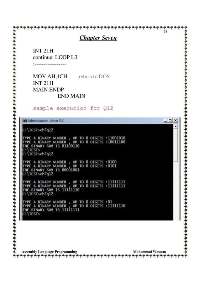 Solution Manual Of Assembly Language Programming And Organization Of The Ibm Pc By Ytha Y Yu