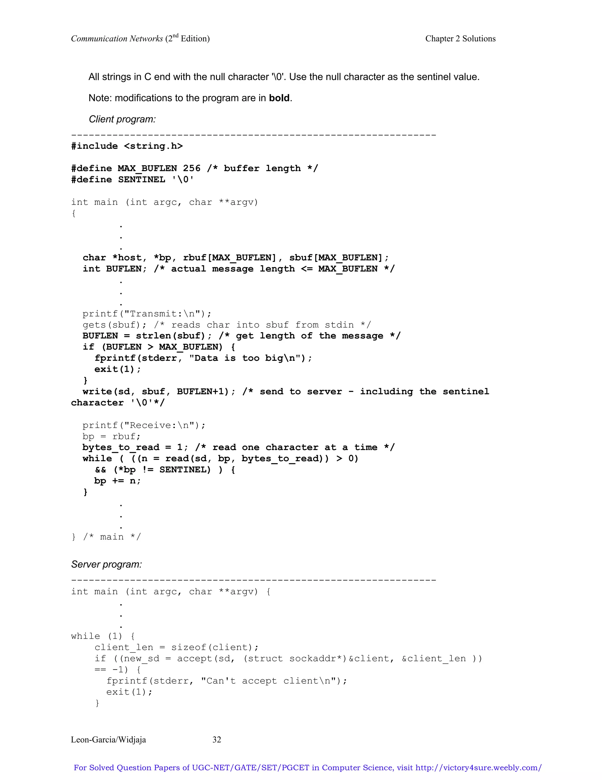 SOLUTION MANUAL OF COMMUNICATION NETWORKS BY ALBERTO LEON GARCIA ...