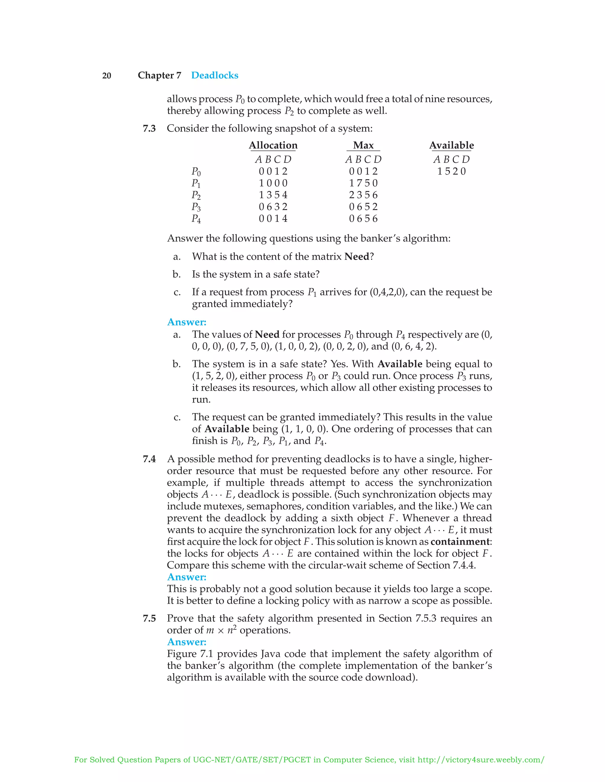 SOLUTION MANUAL OF OPERATING SYSTEM CONCEPTS BY ABRAHAM SILBERSCHATZ, PETER BAER GALVIN & GREG ...