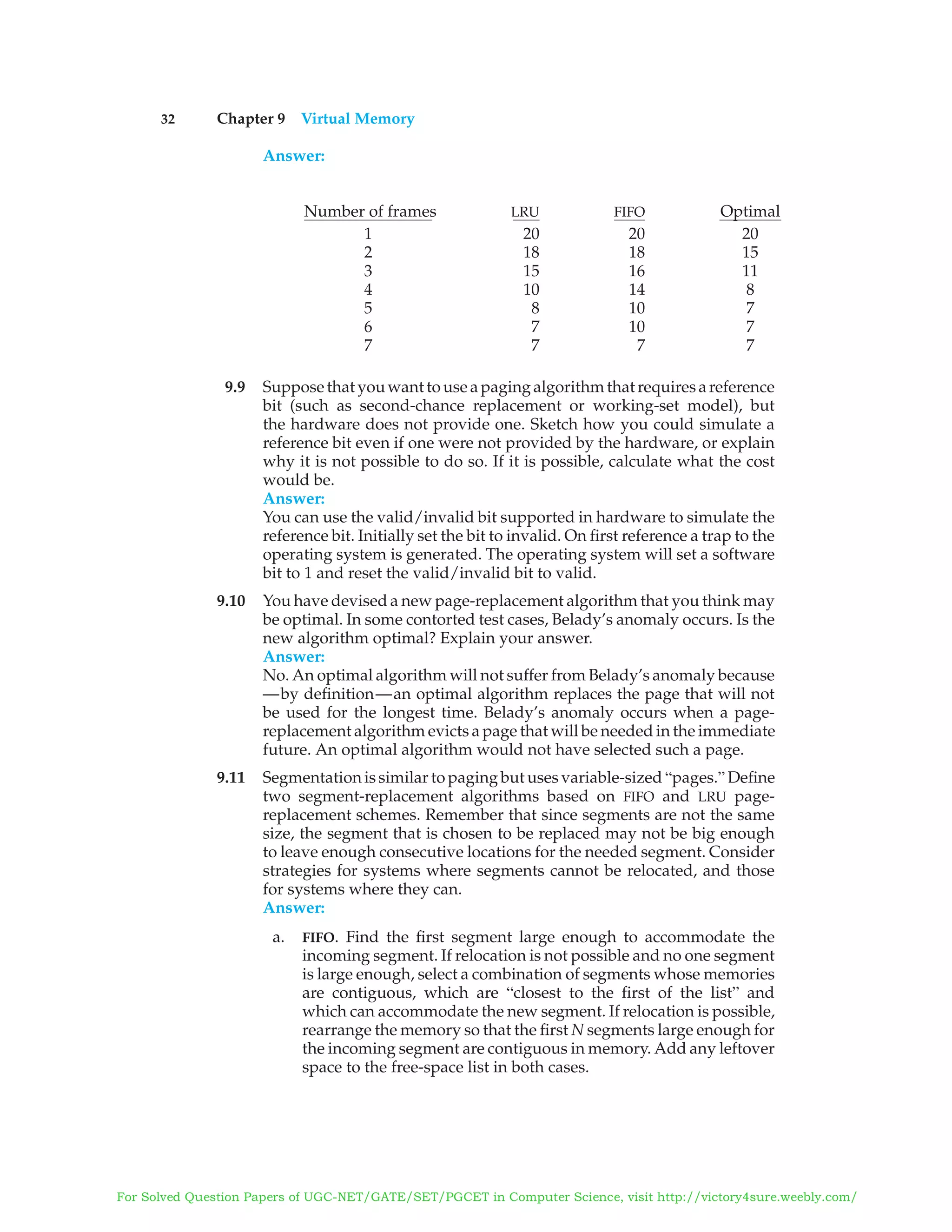 SOLUTION MANUAL OF OPERATING SYSTEM CONCEPTS BY ABRAHAM SILBERSCHATZ ...