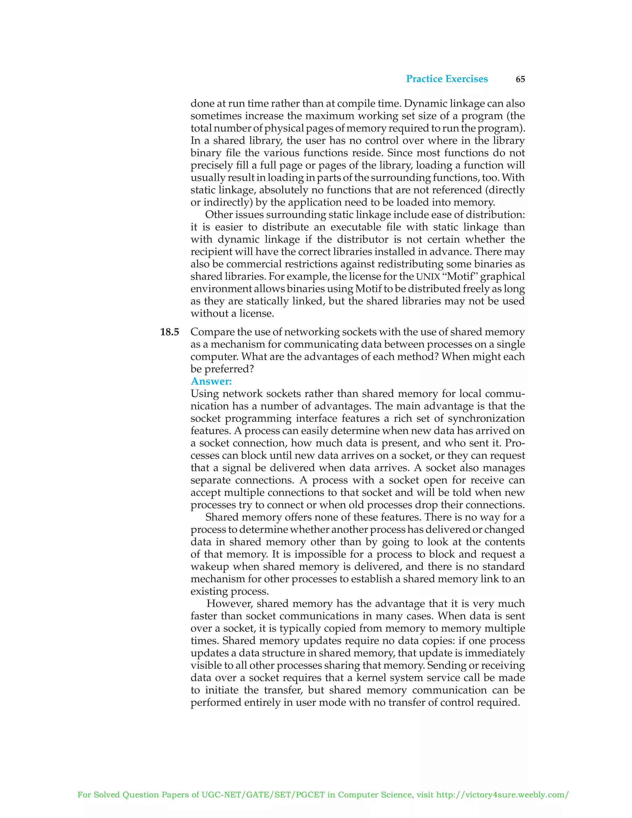 SOLUTION MANUAL OF OPERATING SYSTEM CONCEPTS BY ABRAHAM SILBERSCHATZ, PETER BAER GALVIN & GREG ...