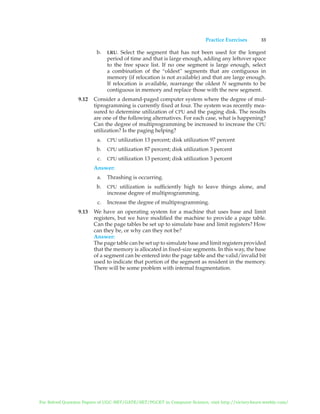 SOLUTION MANUAL OF OPERATING SYSTEM CONCEPTS BY ABRAHAM SILBERSCHATZ ...