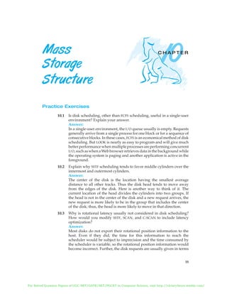 SOLUTION MANUAL OF OPERATING SYSTEM CONCEPTS BY ABRAHAM SILBERSCHATZ ...