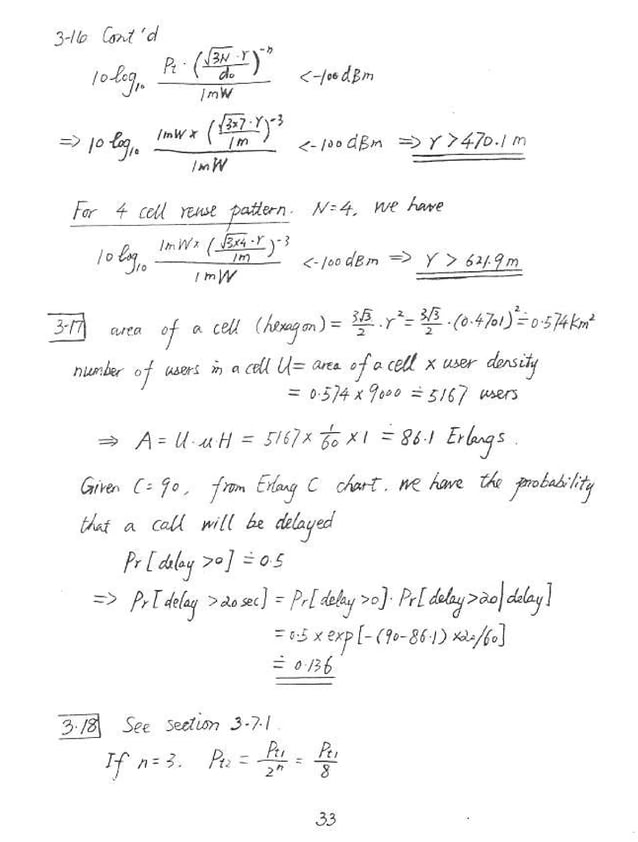 SOLUTION MANUAL OF WIRELESS COMMUNICATIONS BY THEODORE S RAPPAPORT | PDF