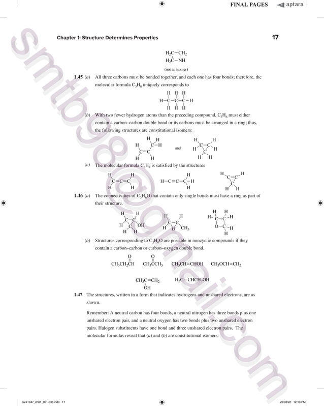Solution Manual Organic Chemistry 12th Edition by Carey and Giuliano.pdf | Chemistry | Science