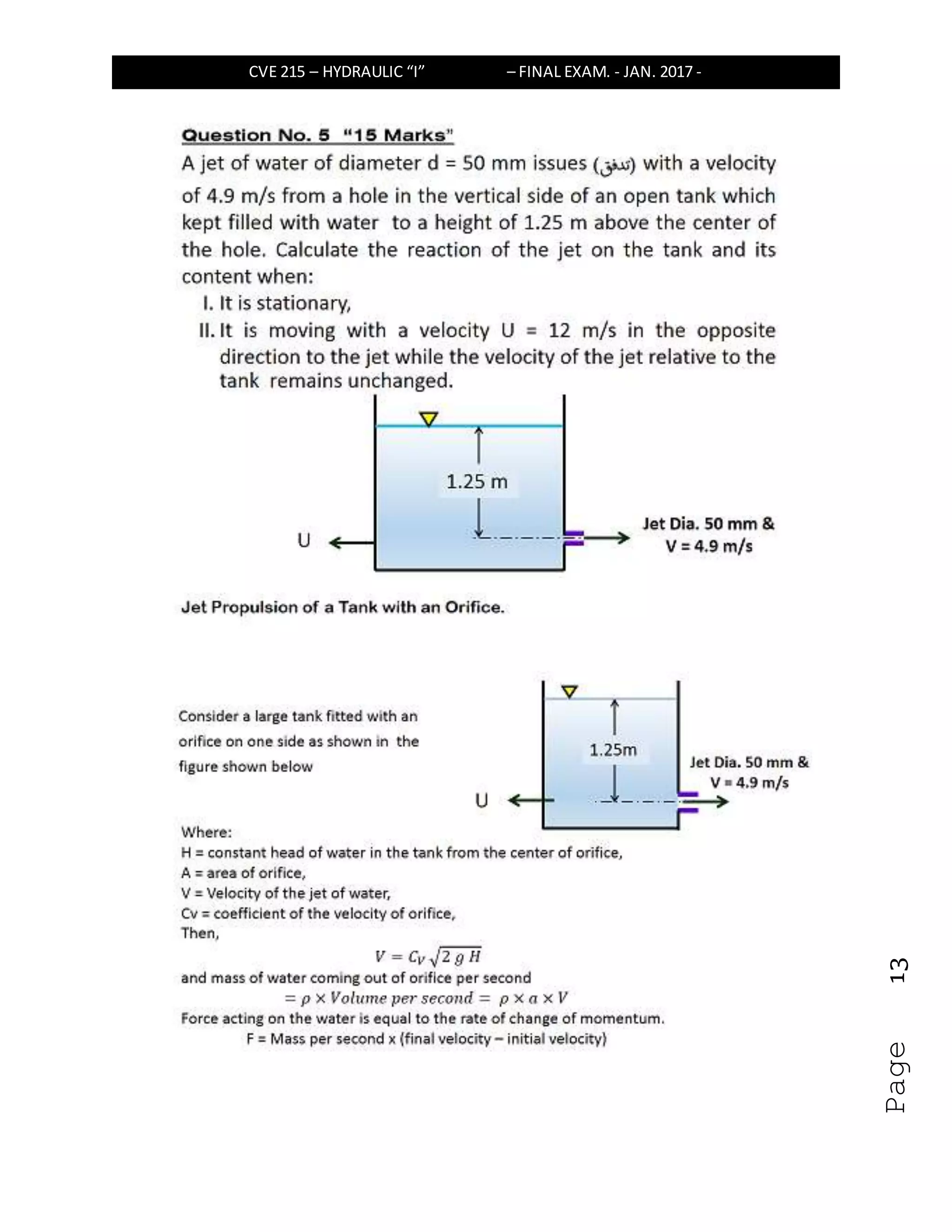 Problem solving in fluid mechanics | DOCX