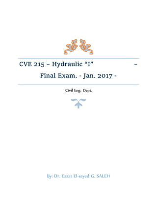 Problem solving in fluid mechanics | DOCX
