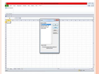 Solution of a simplex problem using excel | PPTX