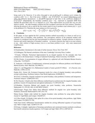 Solution of a singular class of boundary value problems by variation iteration method | PDF