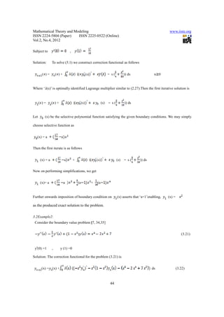 Solution of a subclass of lane emden differential equation by ...