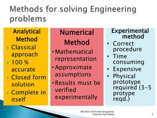 Solution of engineering problems | PPTX