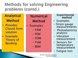 Solution of engineering problems | PPTX