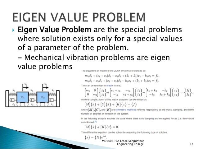 Solution of engineering problems