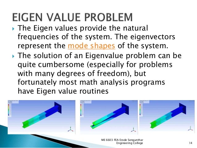 Solution of engineering problems