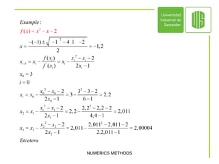 Solution of equations for methods iterativos | PPTX | Programming ...