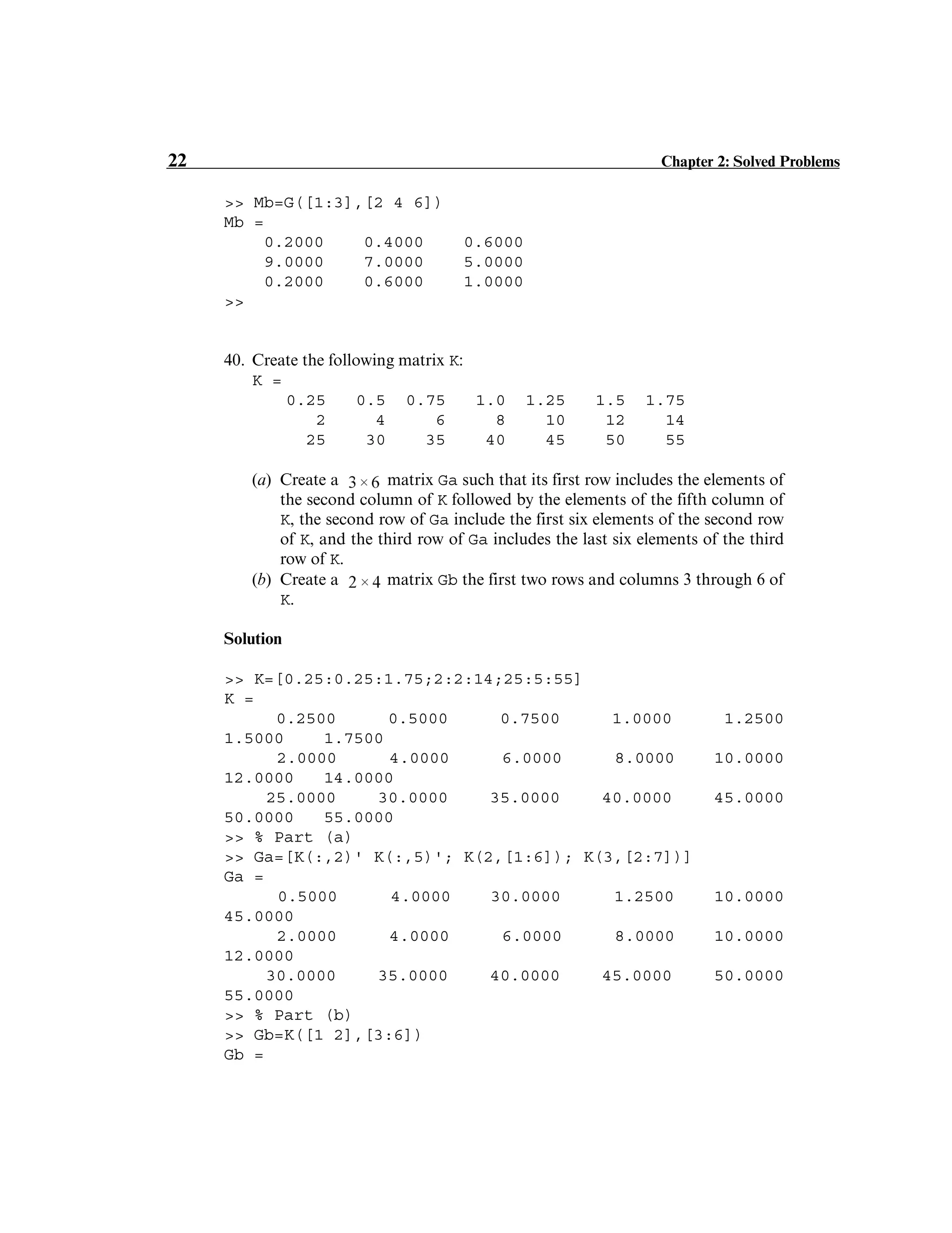 Solution of matlab chapter 2 | PDF