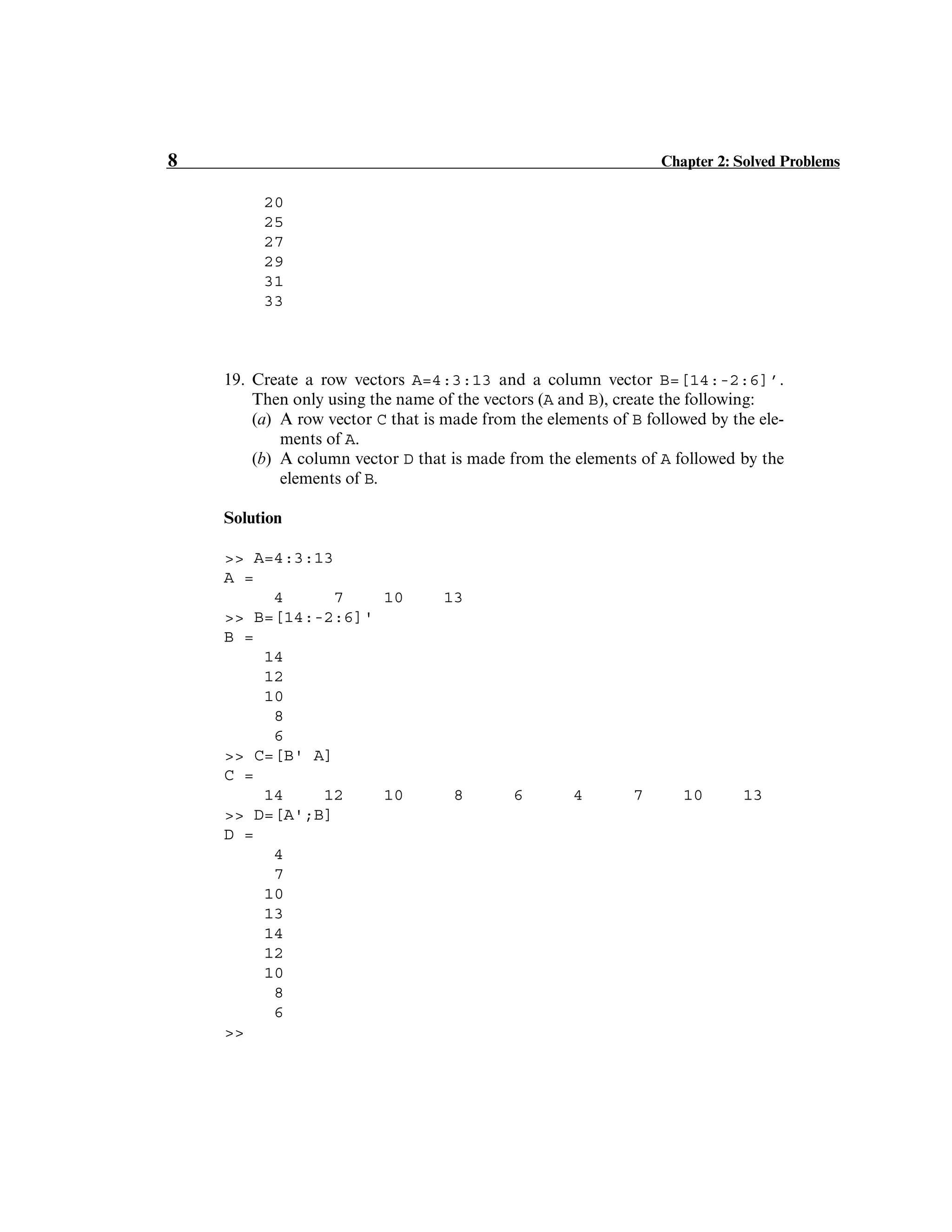 Solution of matlab chapter 2 | PDF