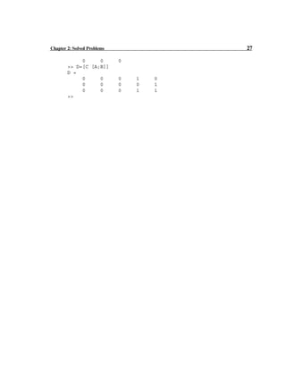 Solution of matlab chapter 2 | PDF