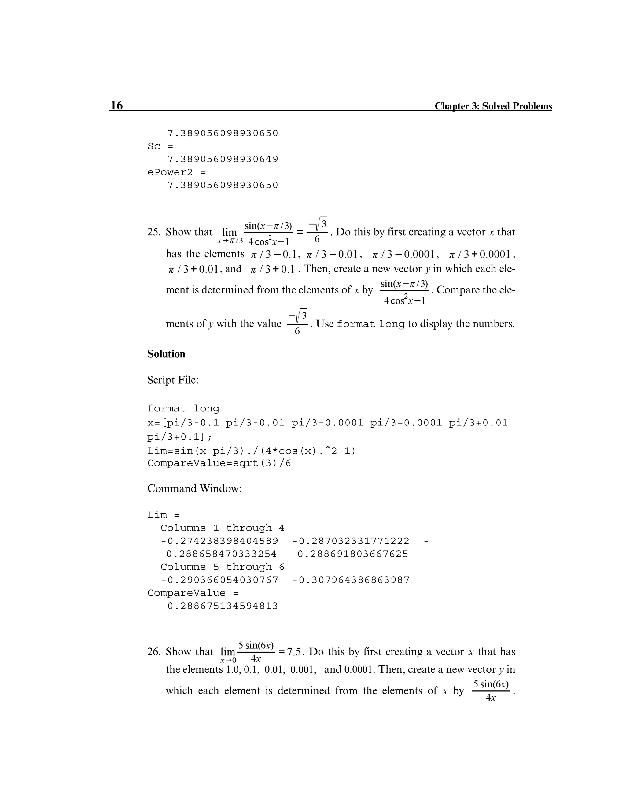 Solution Of Matlab Chapter 3 Pdf Programming Languages Computing
