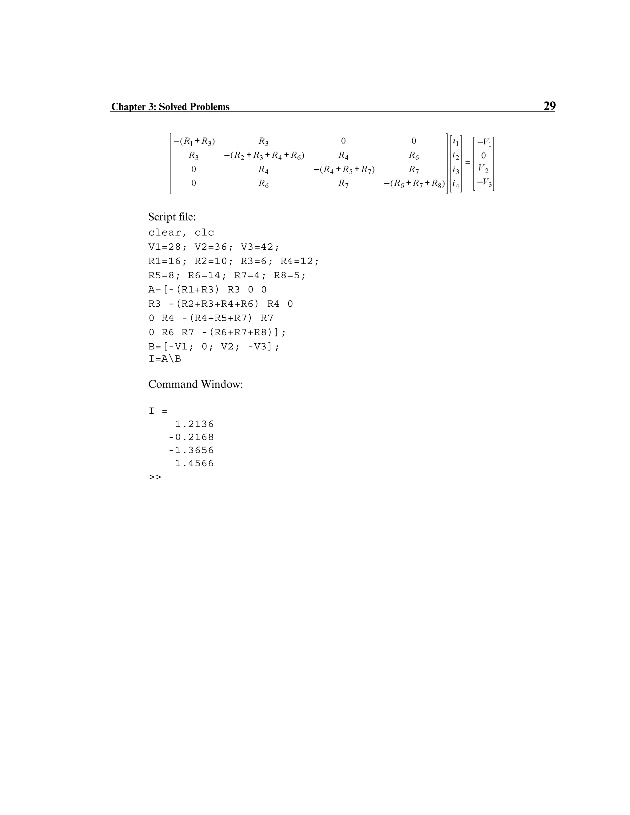 Solution of matlab chapter 3 | PDF