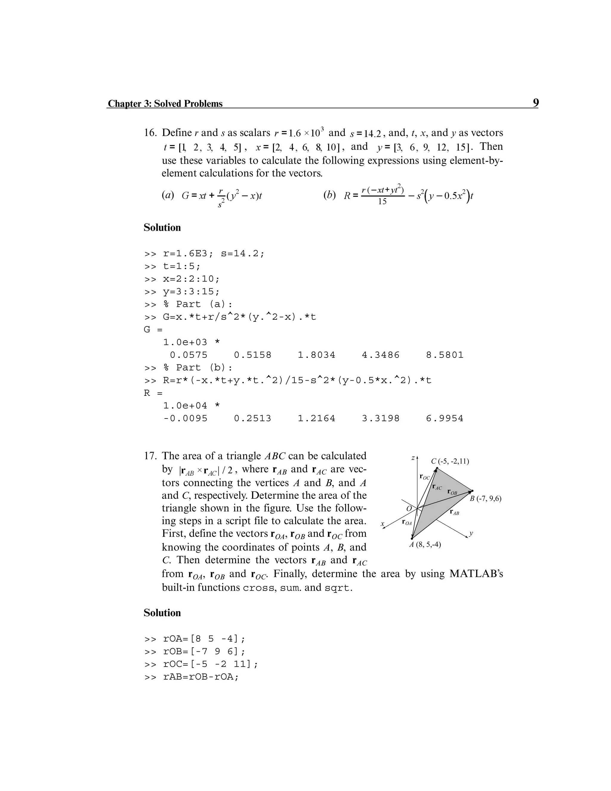 Solution of matlab chapter 3 | PDF