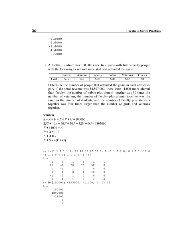 Solution of matlab chapter 3 | PDF | Programming Languages | Computing