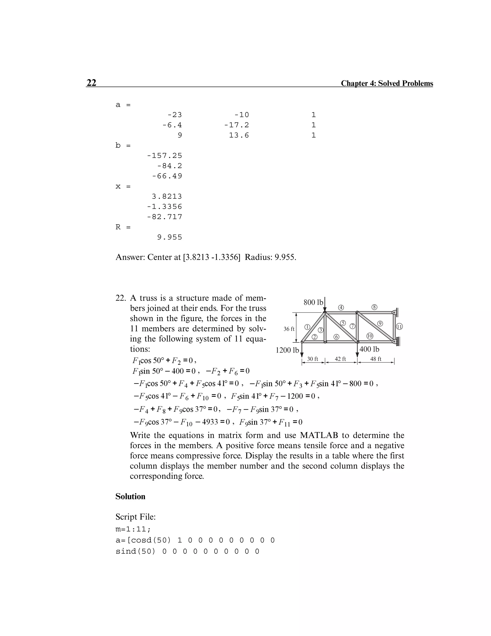 Solution of matlab chapter 4 | PDF