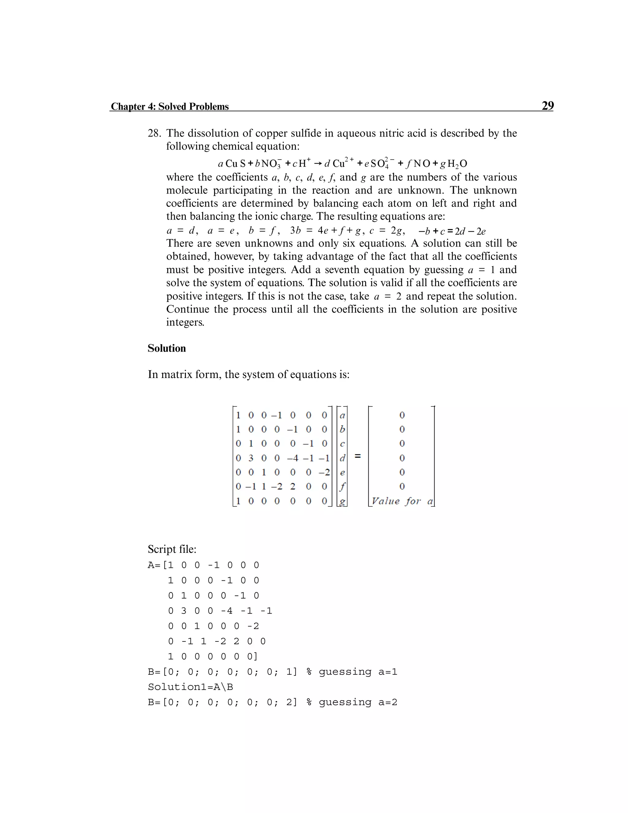 Solution of matlab chapter 4 | PDF | Chemistry | Science