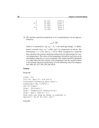 Solution of matlab chapter 4 | PDF