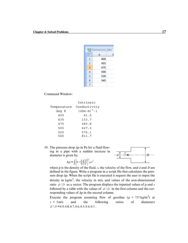 Solution of matlab chapter 4 | PDF | Chemistry | Science