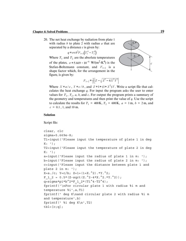 Solution of matlab chapter 4 | PDF | Chemistry | Science
