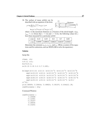 Solution of matlab chapter 4 | PDF | Chemistry | Science