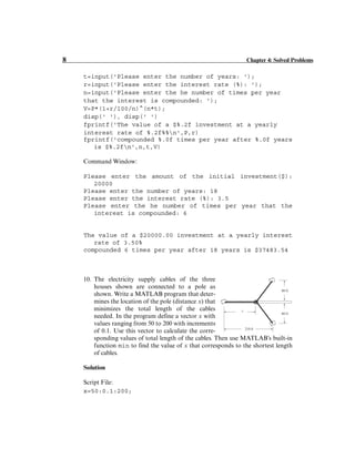 Solution of matlab chapter 4 | PDF