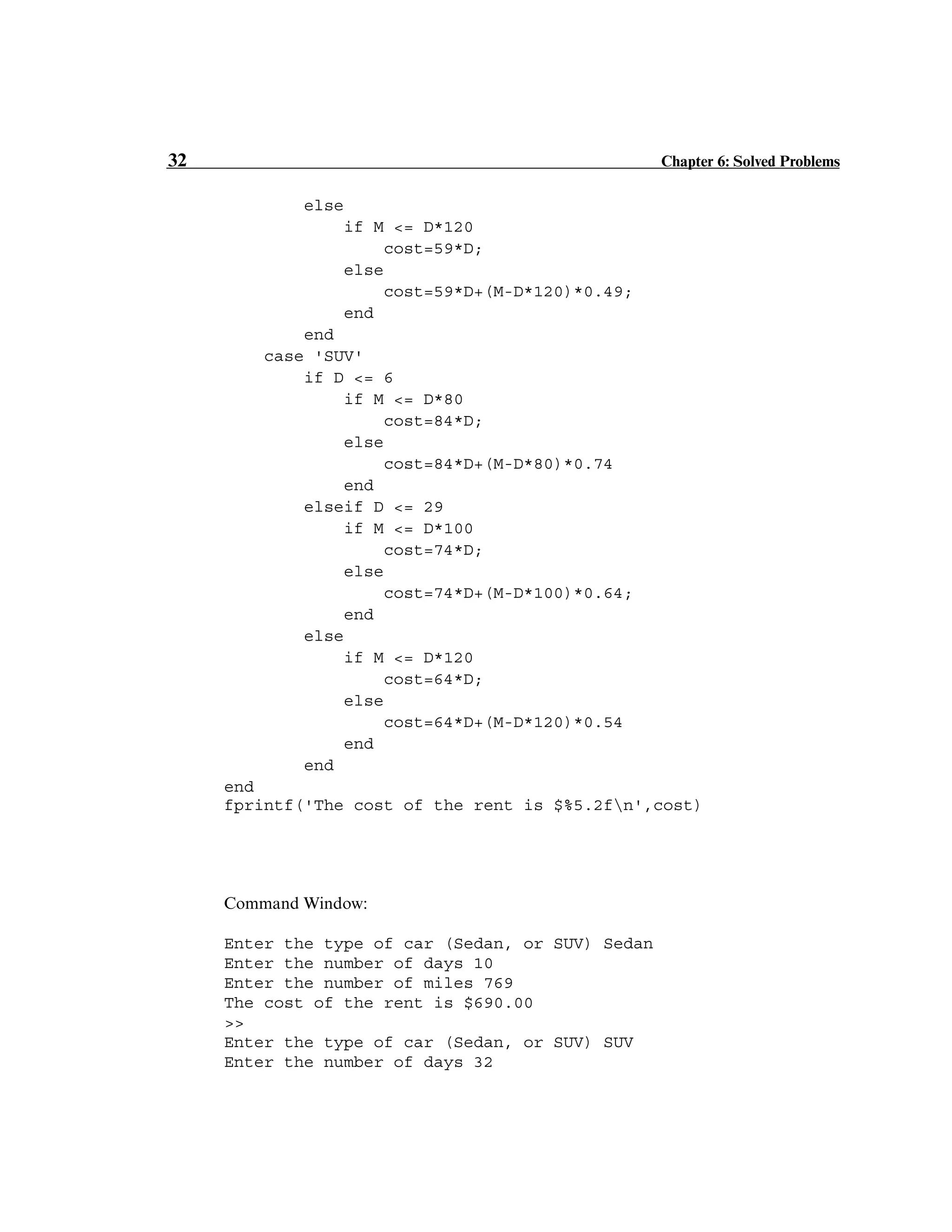 Solution of matlab chapter 6 | PDF